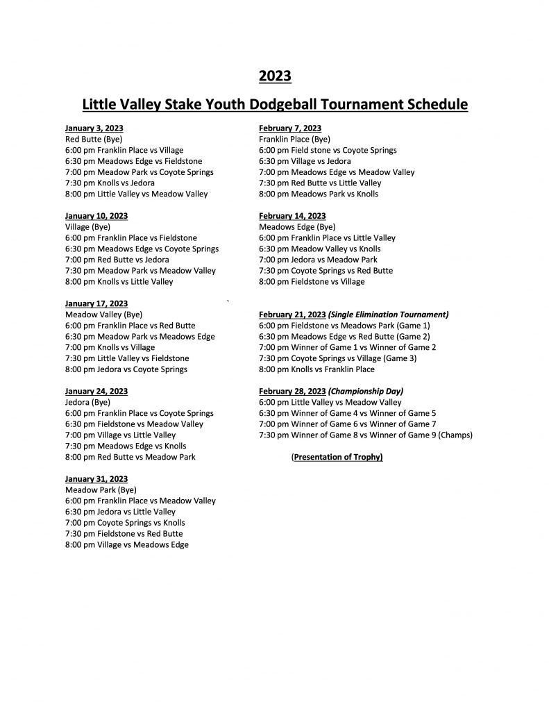 Dodgeball – LVSaints.com